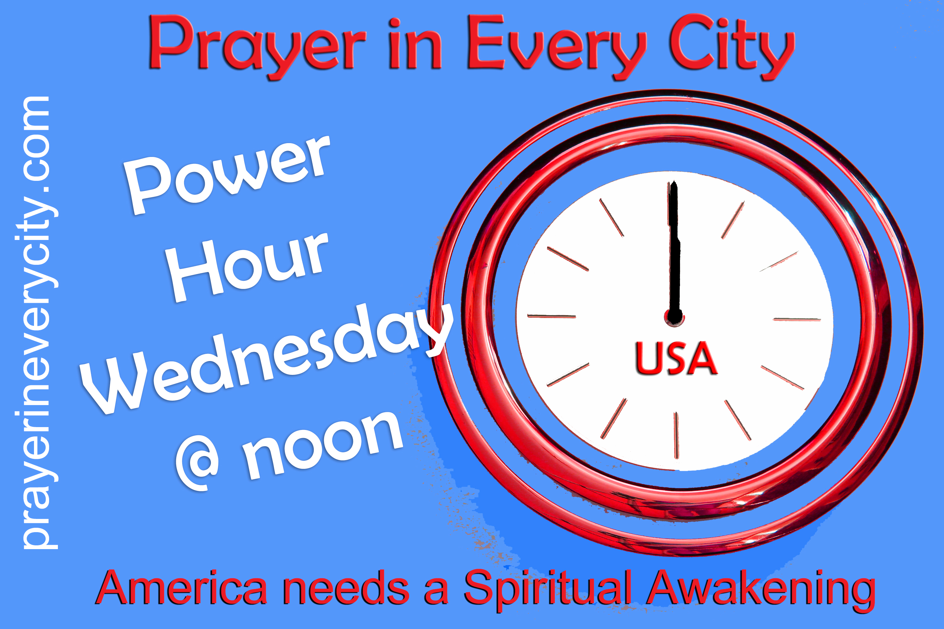 Power Hour Wednesday Business Cards – Prayer In Every City